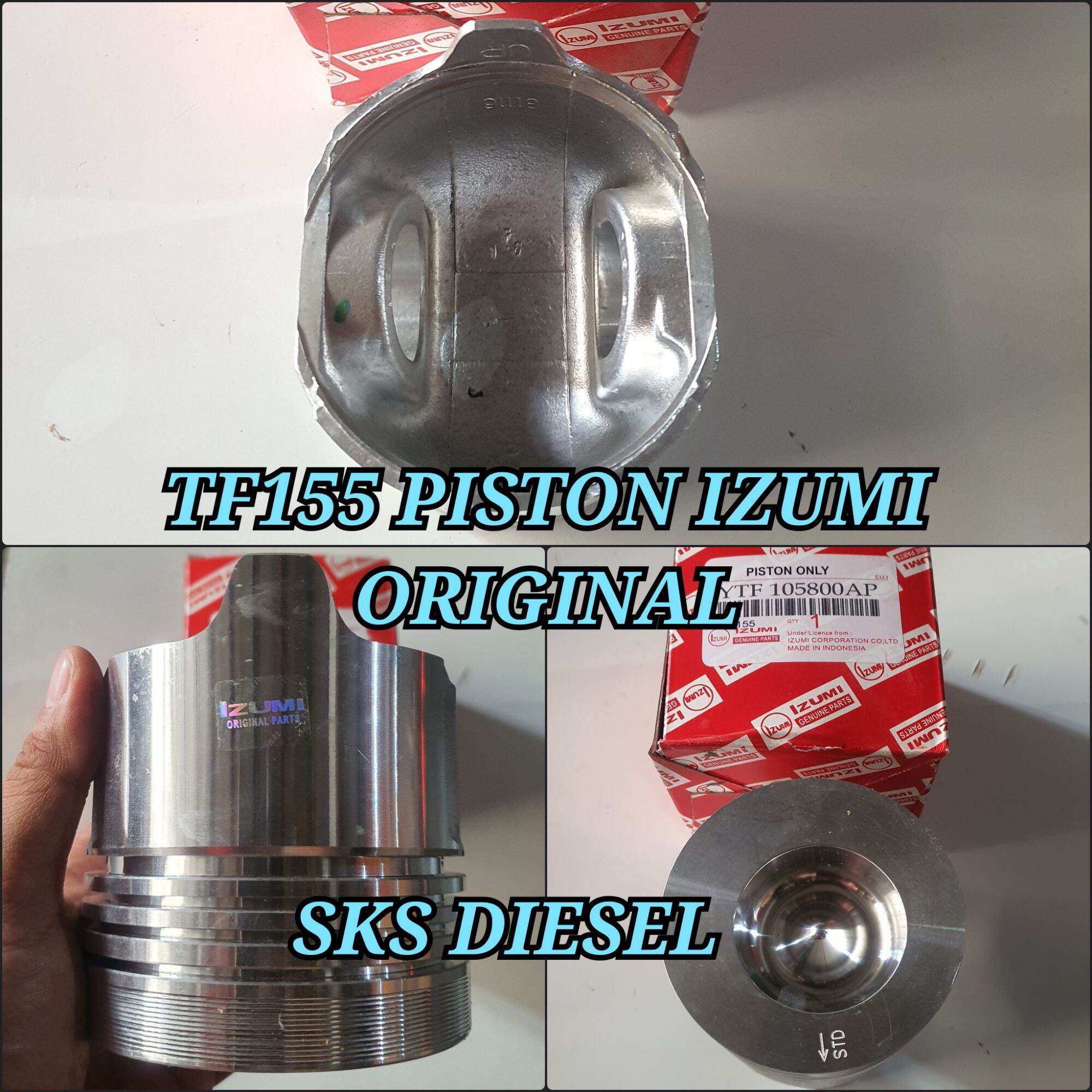 TF155 TF 155 Piston Only Seher Mesin Diesel Yanmar Merek Izumi Original ...