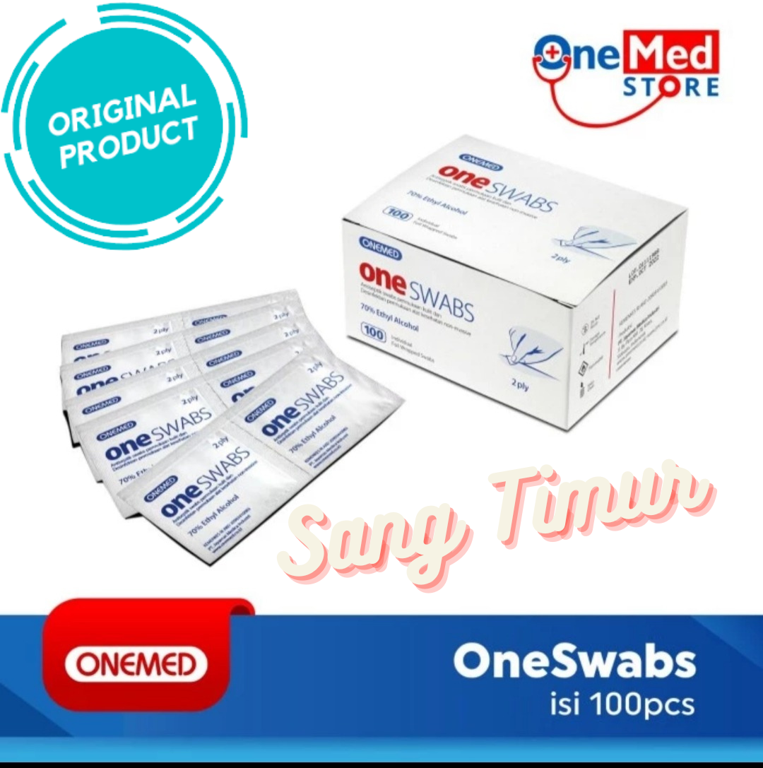Onemed oneswab | alkohol swab | one swab tissu tisu alkohol isi 100 ...