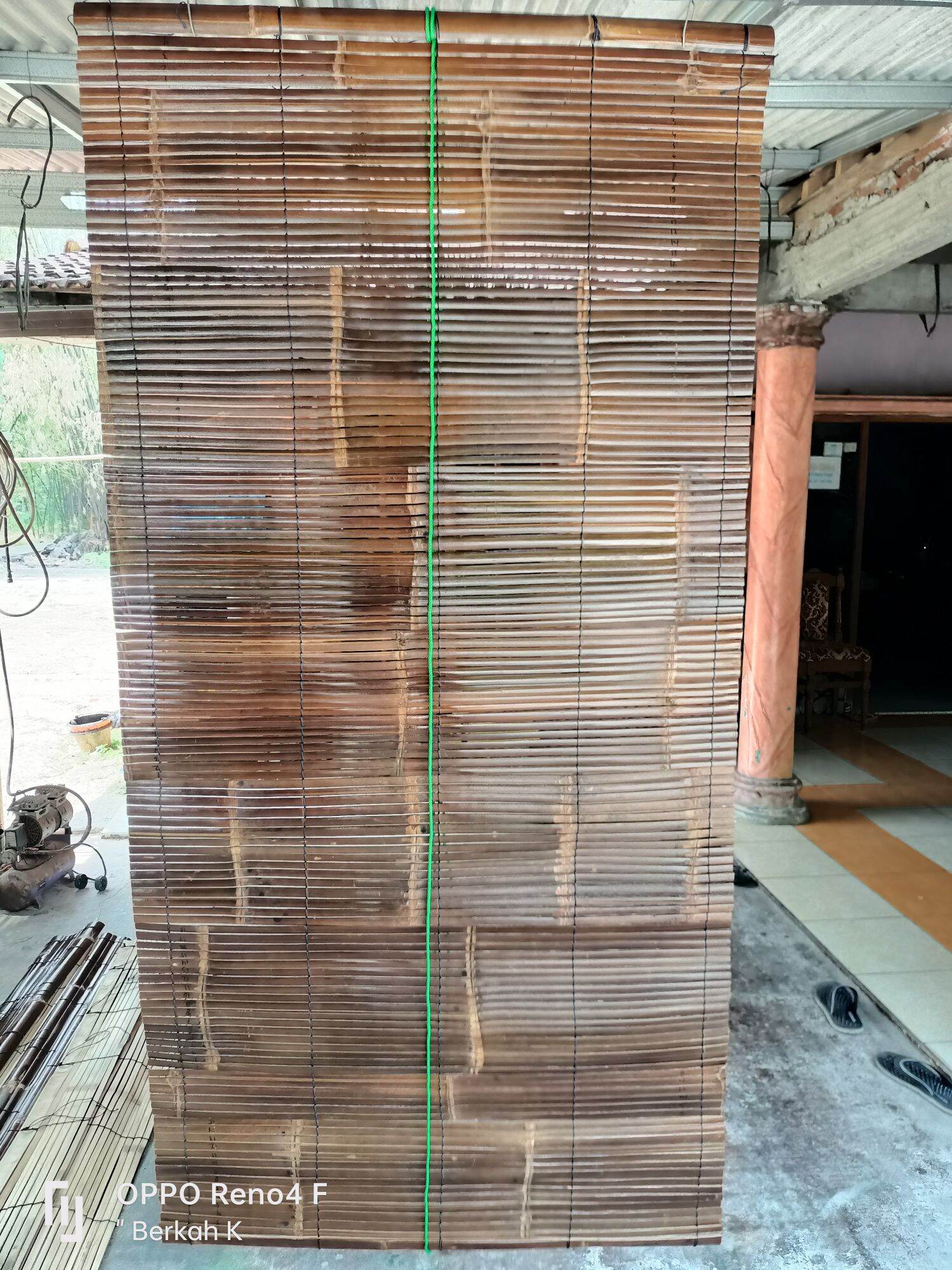 Tirai bambu krey bambu Wulung L1m T2,5m SDH finishing mengkilap lengkap ...