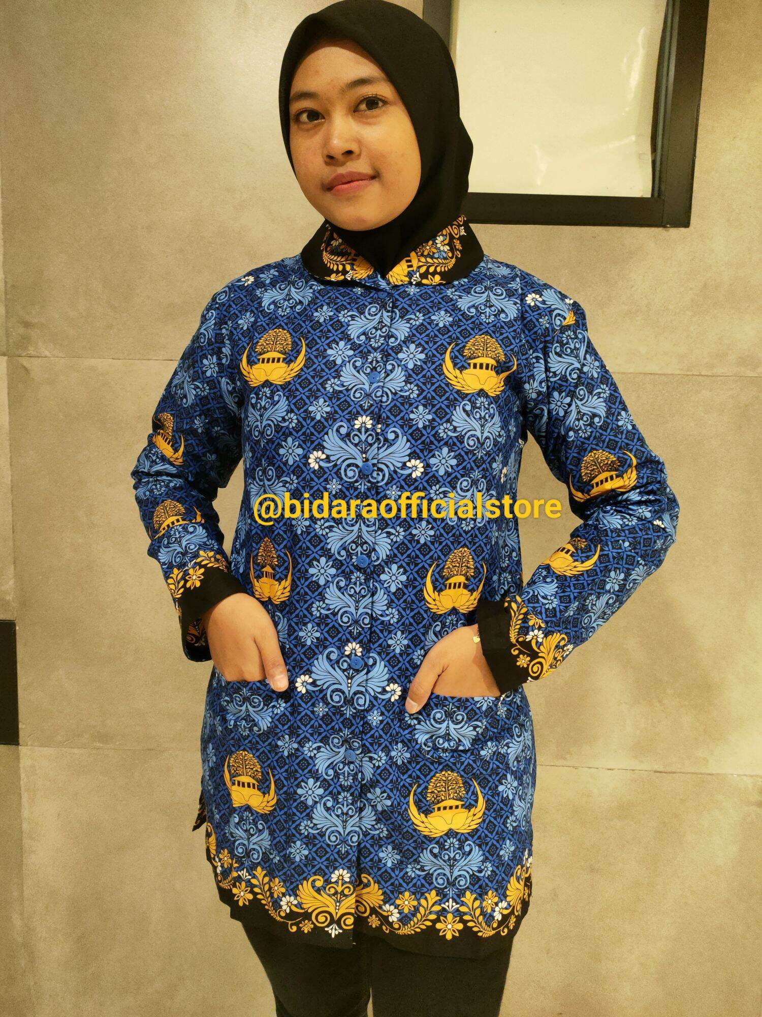 SERAGAM KORPRI KERAH HITAM PRIA DAN WANITA | Lazada Indonesia