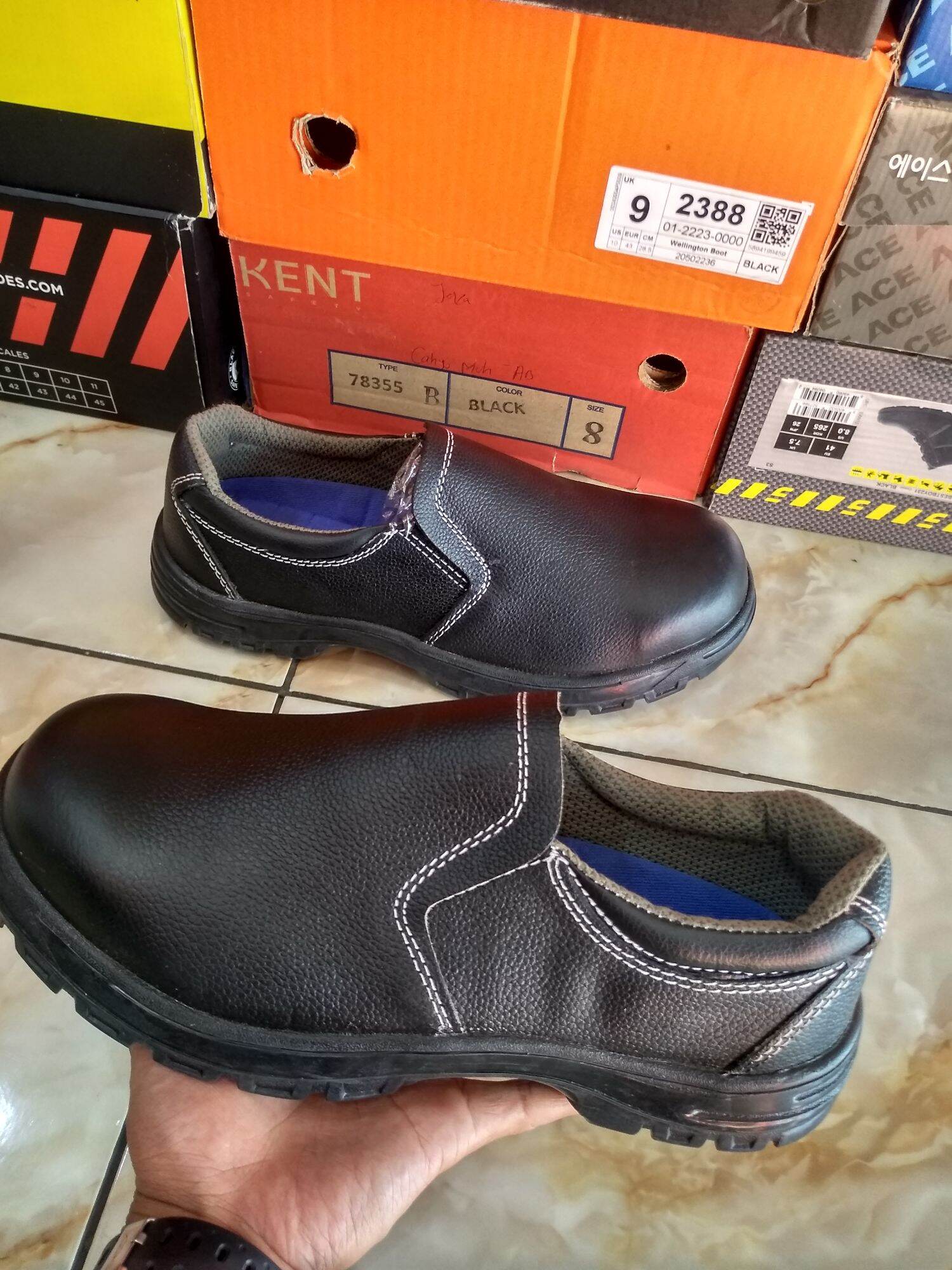 Sepatu Safety Kerja Proyek KENT 100%ORIGINAL By Made In Indonesia ...