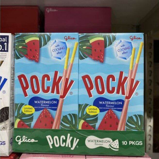 edisi terbaru POCKY WATERMELON POCKY SEMANGKA biskuit stik rasa sakura ...