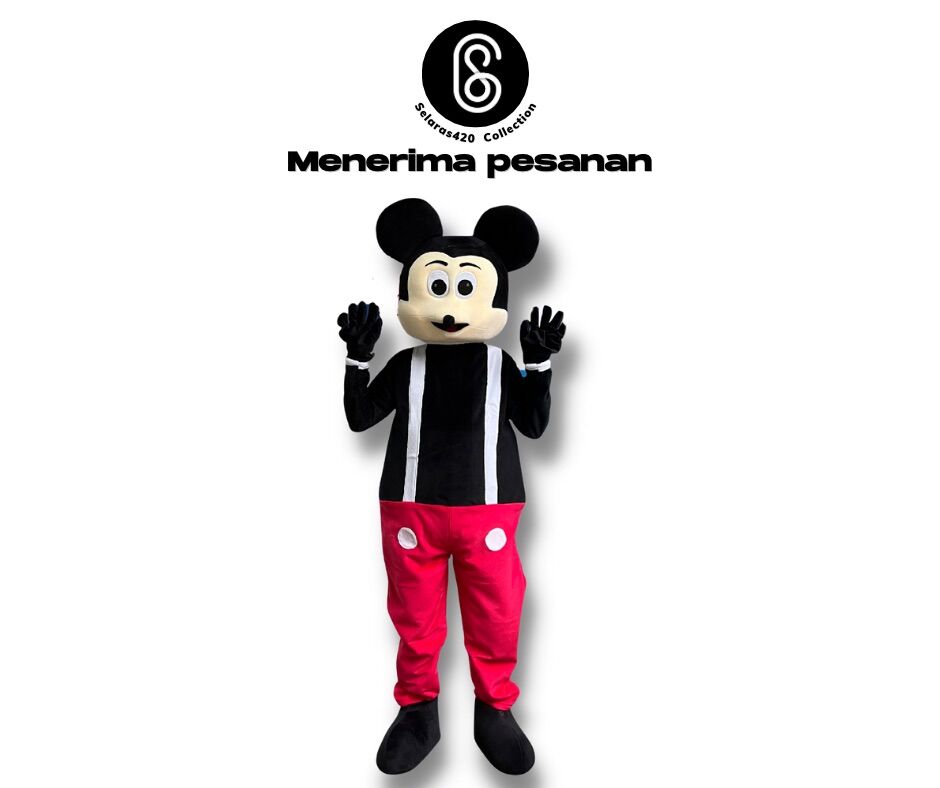 KOSTUM BADUT MASKOT KARAKTER MICKEY MOUSE | Lazada Indonesia