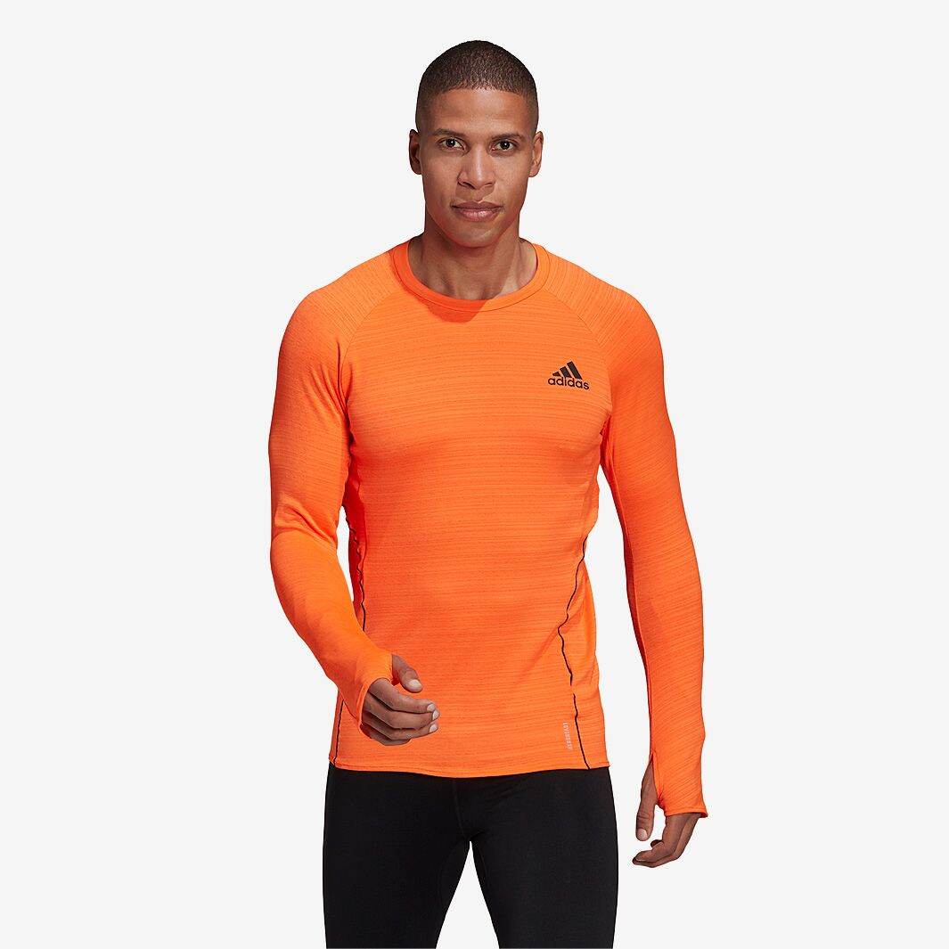 Kaos Lari Running Adidas Runner Long Sleeve Men Pria Original | Lazada ...