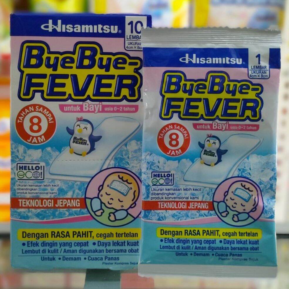 BYE BYE FEVER BAYI 1 SACHET / KOMPRES DEMAM ANAK BAYI BYEBYE FEVER 1 ...
