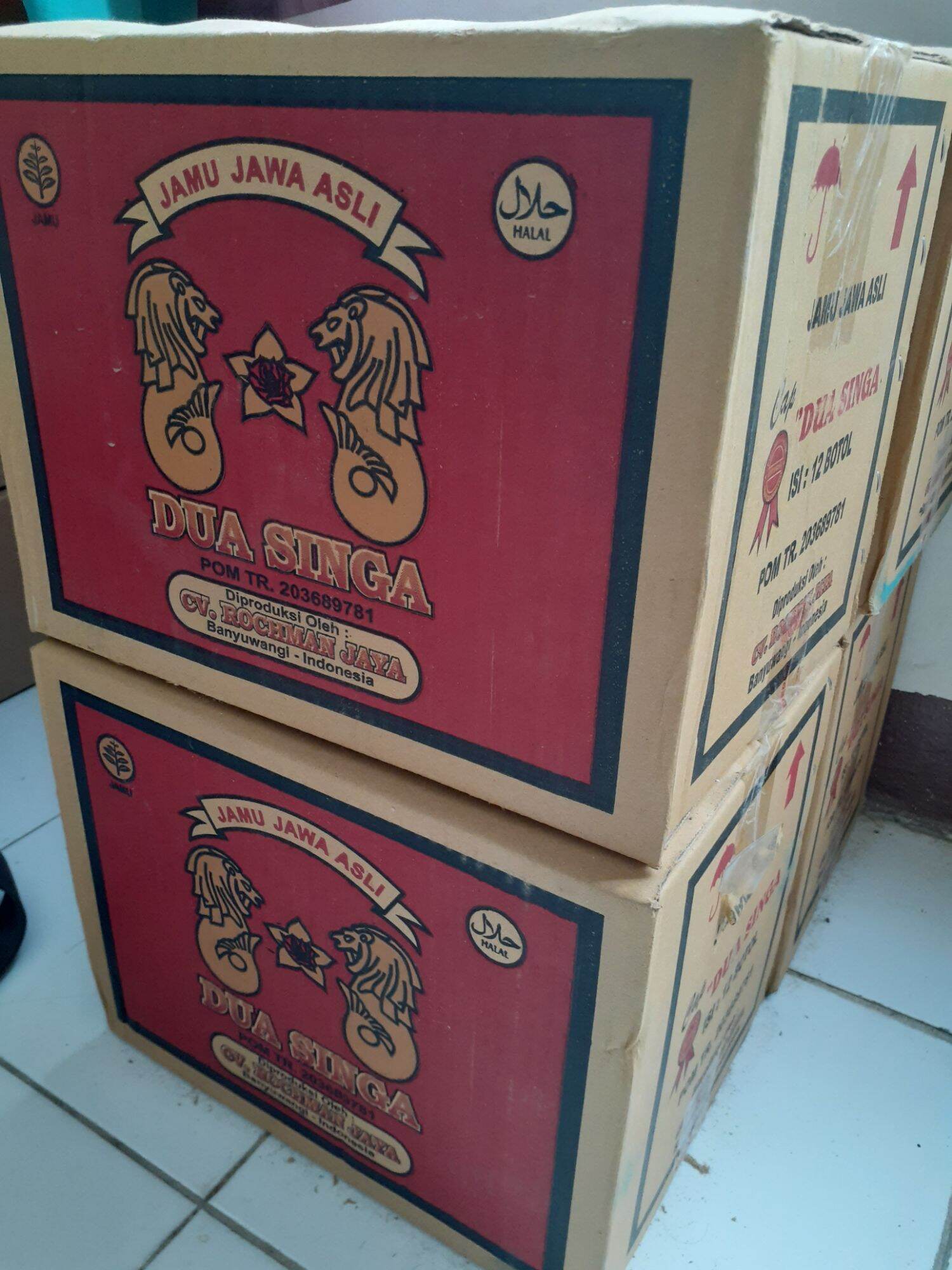 Jamu Jawa Asli Cap Dua Singa - 600 ML - isi 12 botol | Lazada Indonesia