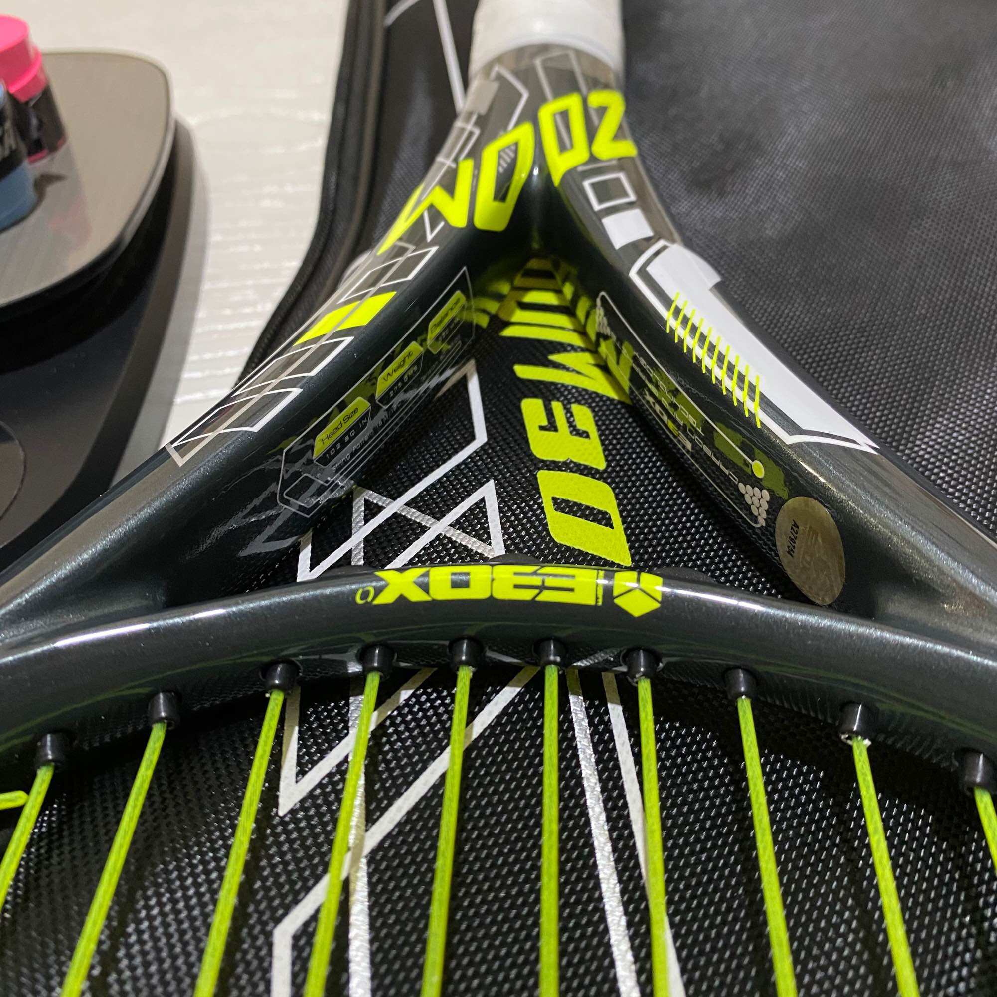 RAKET TENIS EBOX ZOOM 30 STABILO FULLSET SIAP SMASH FREE GRIP 55LBS ...