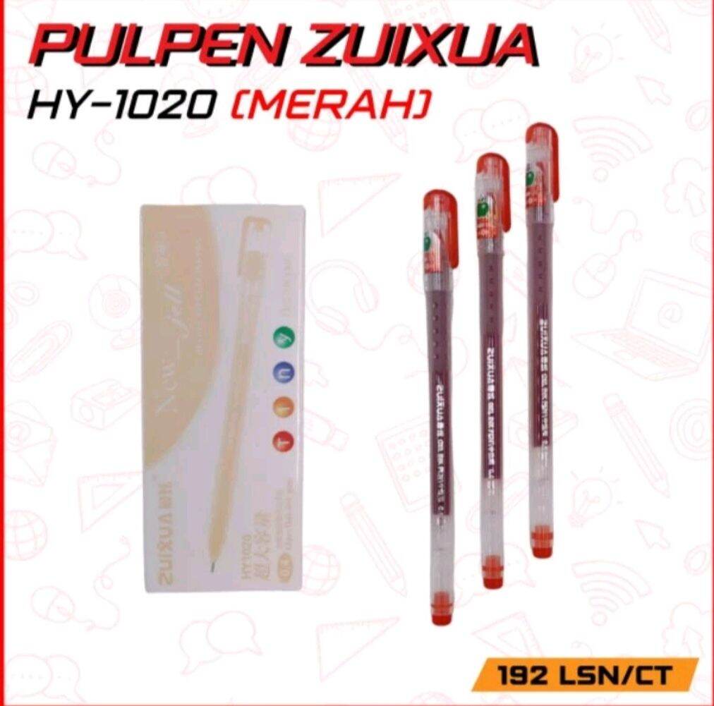 pulpen new gel merk zuixua hitam 1 pax isi 12 pcs | Lazada Indonesia