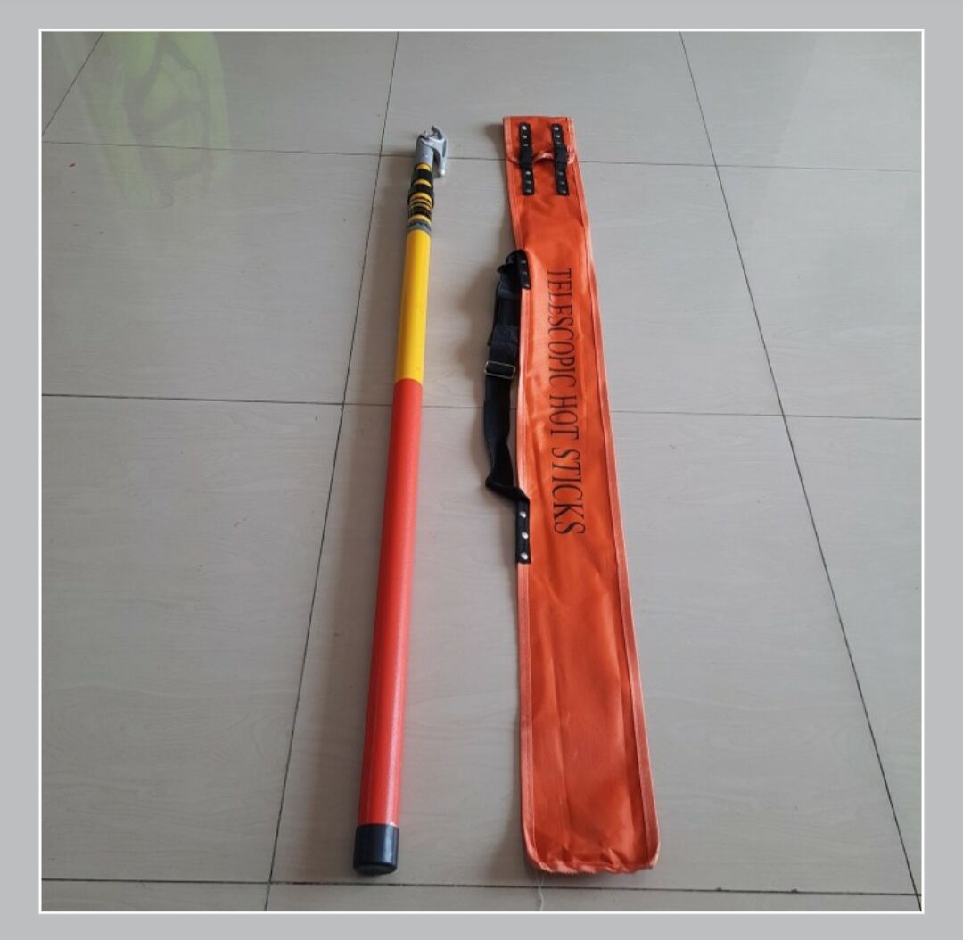 Telescopic Hot Stick Max 20 Kv Panjang 3 Meter / Takel Stick Max 20 Kv / Stick Penyangga Max 20 ...