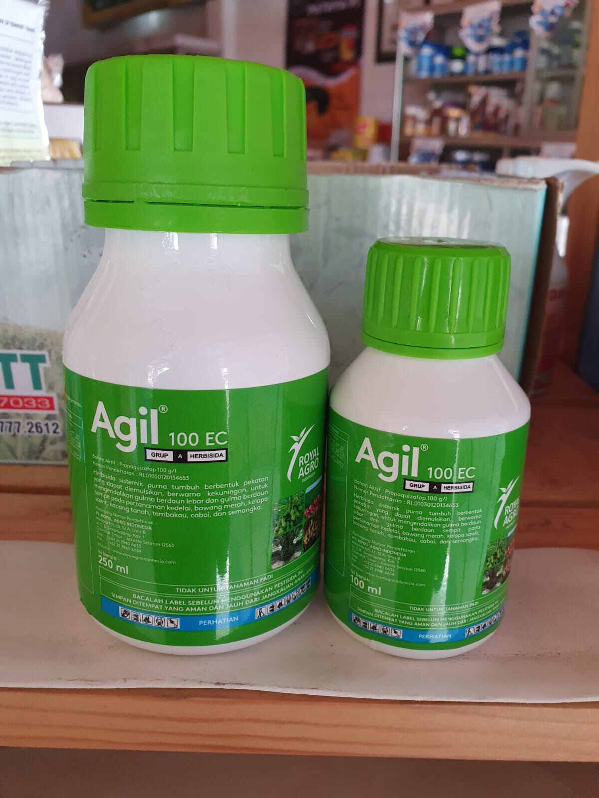 herbisida agil. obat rumput pada tanaman kacang-kacangan, cabe dll ...