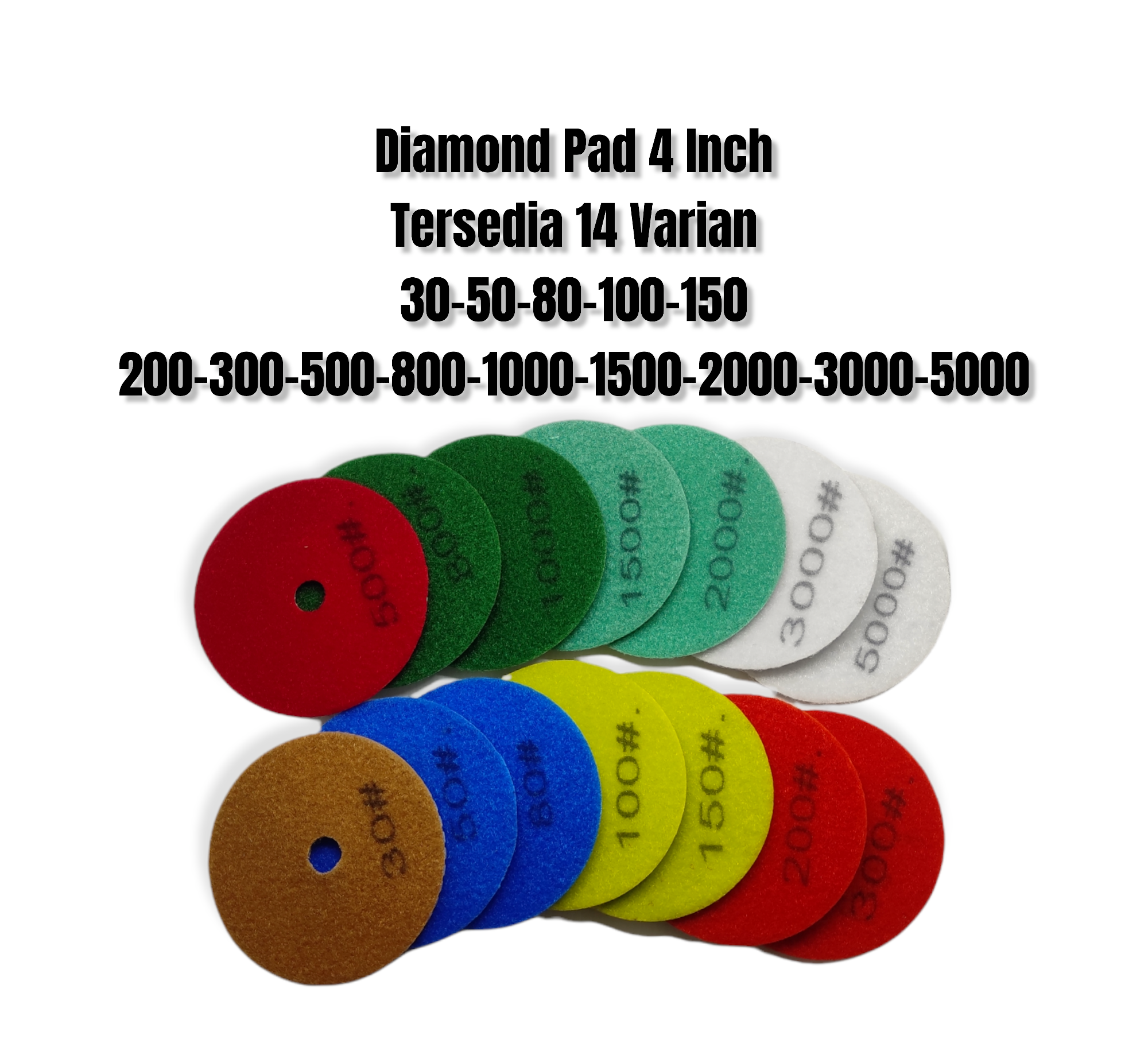 Diamond Pad 4" Mata Poles Marmer 4 inch Mata Poles Granit Granite 4 ...