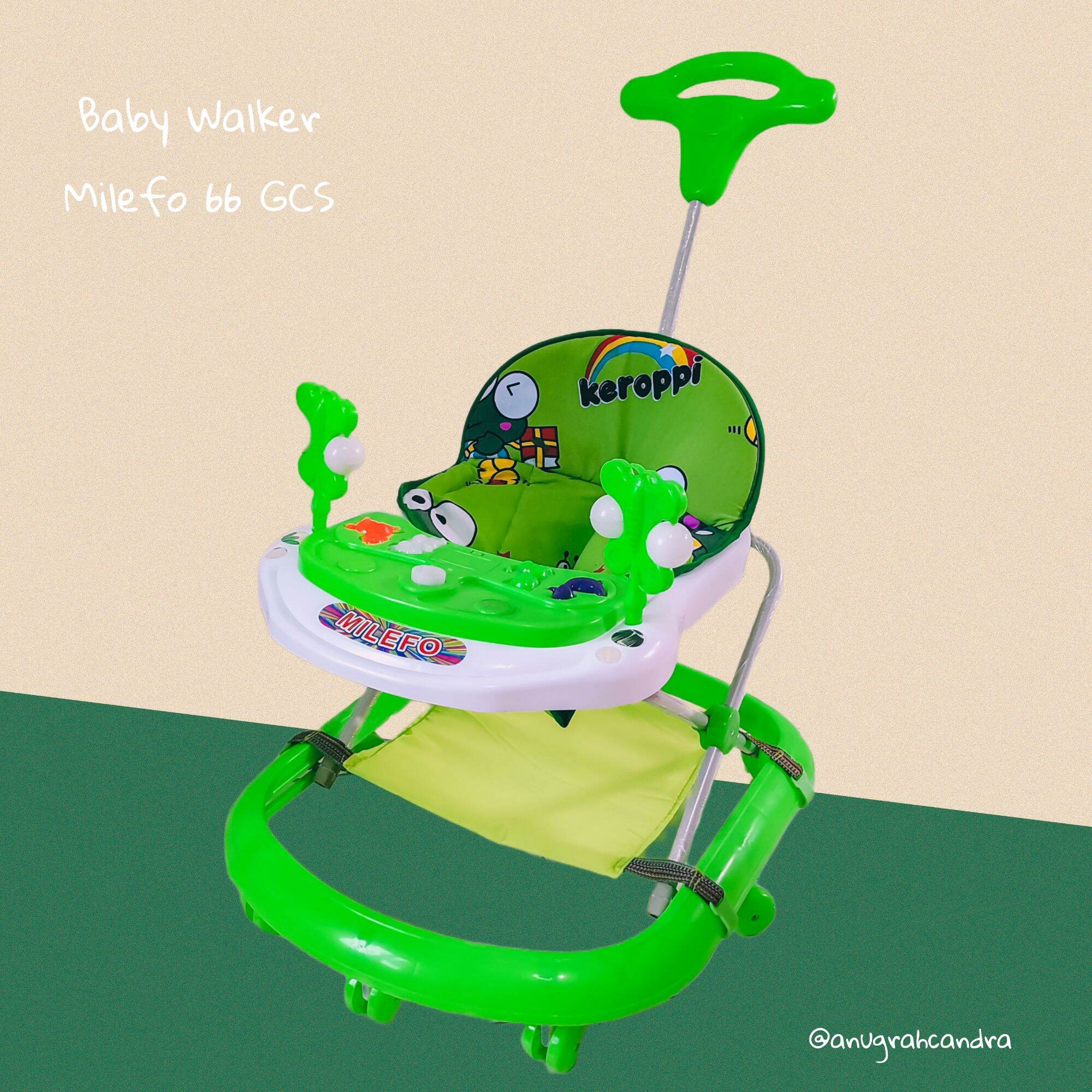 Baby Walker murah lengkap Milefo, Musik + Mainan + Dorongan, Alat Bantu ...