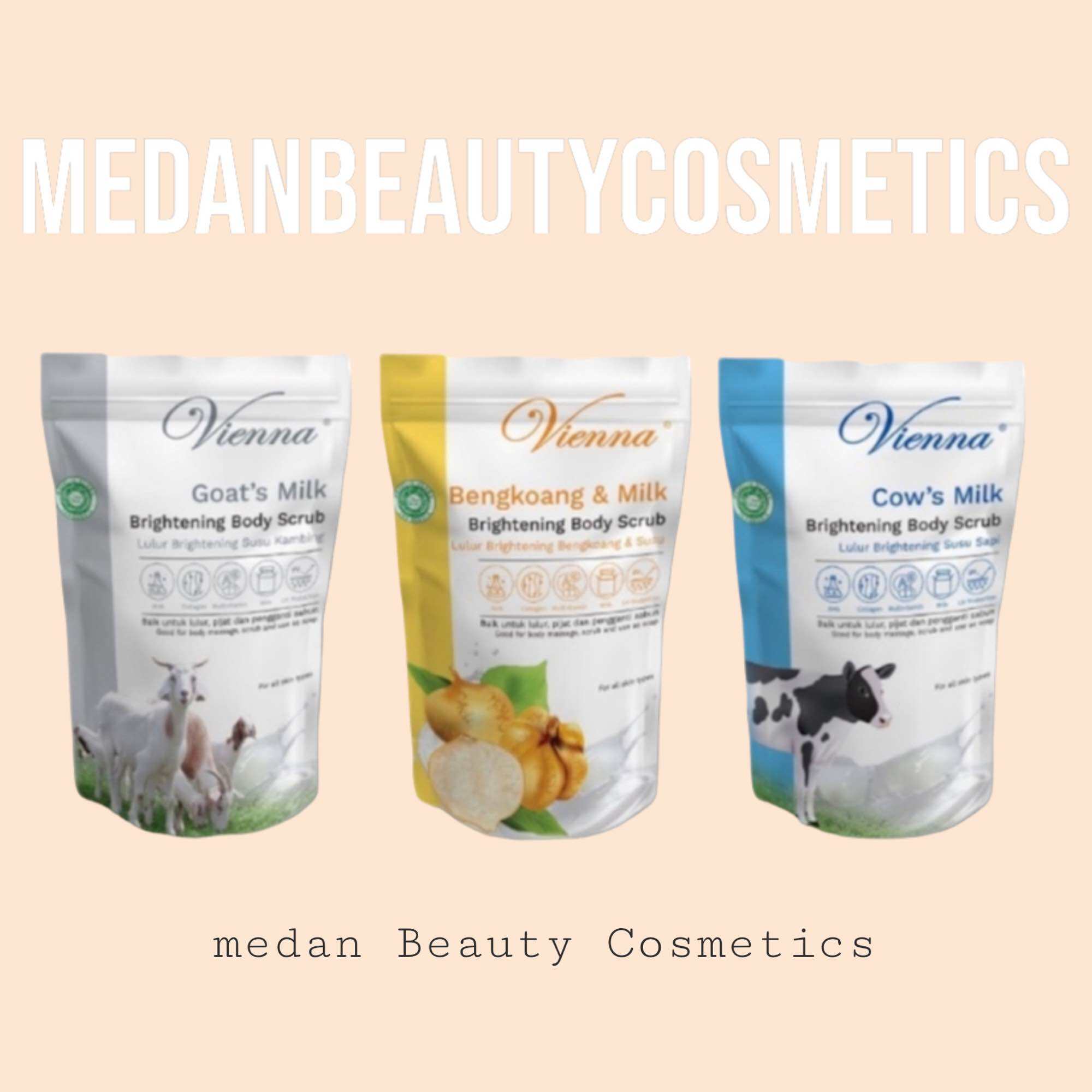 ** VIENNA LULUR POUCH 1 KG ** VIENNA BODY SCRUB POUCH 1000 GR | Lazada ...