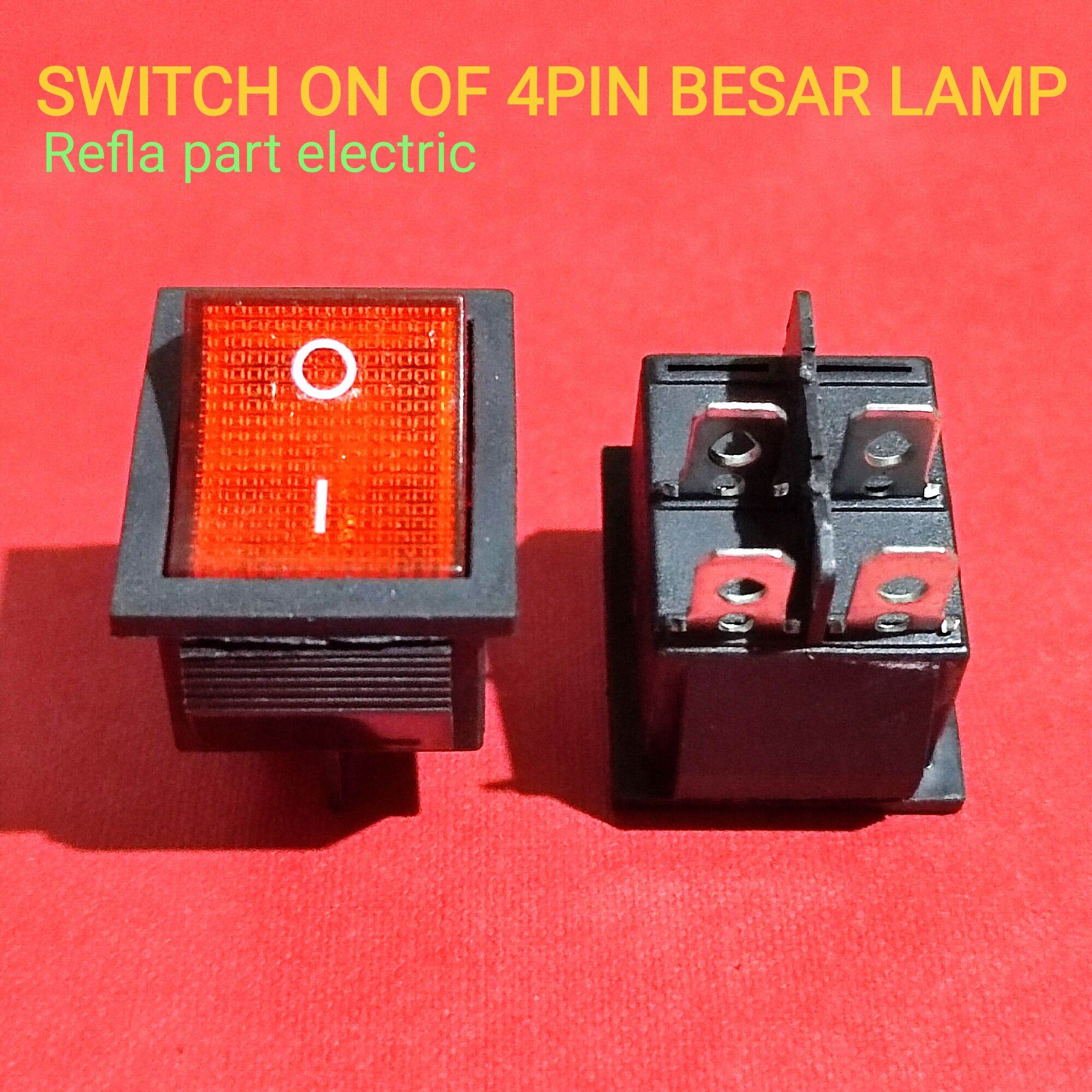 Switch Saklar Besar 4pin Lampu Switch Power 4pin Lampu Lazada
