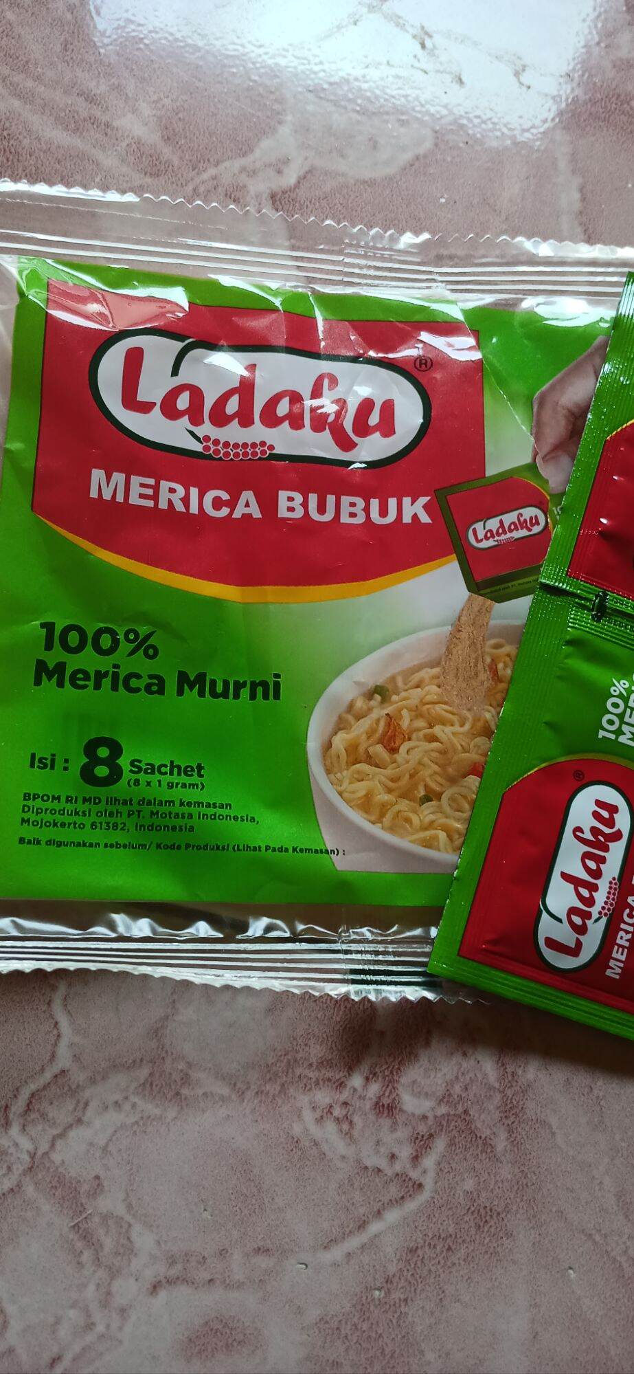 Ladaku merica bubuk isi 8 sachet (8 × 1 gram) 100% merica murni ...
