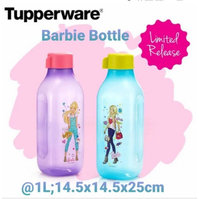 barbie bottle tupperware original / botol tupperware gambar barbie ...
