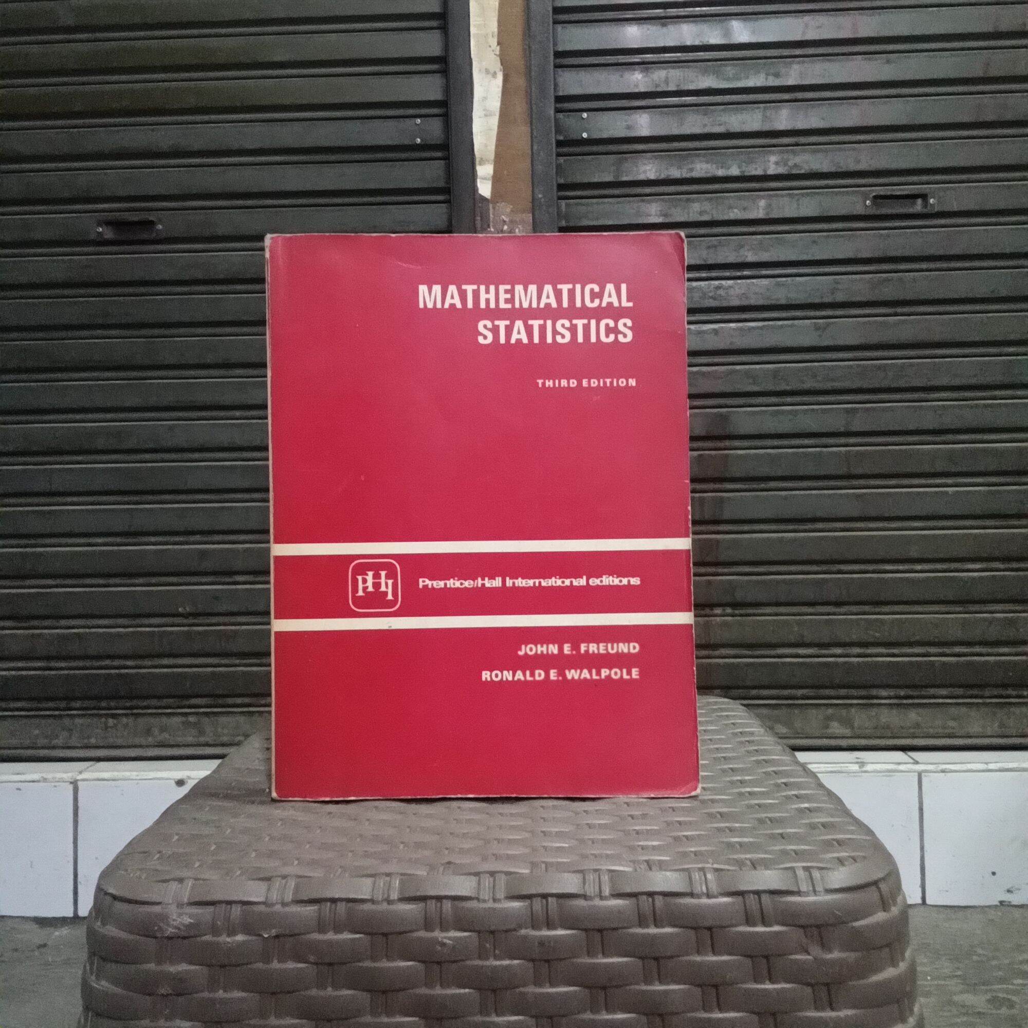mathematical statistics third edition - john e freund - ronald e ...