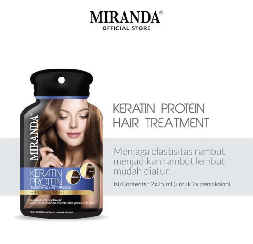 miranda keratin hair treatment 25ml | Lazada Indonesia