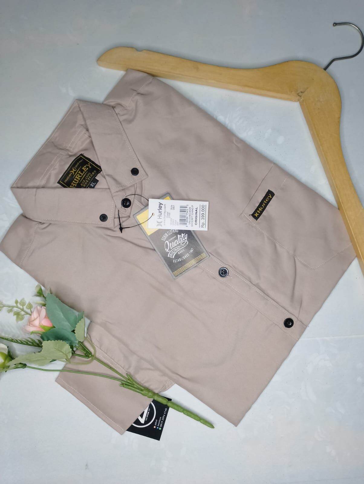 kemeja / hem polos pria casual formal lengan panjang & pendek warna ...