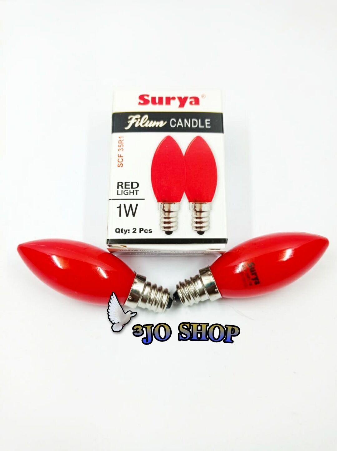 Bohlam Lampu Led Filum Candle 1W Surya/Lampu Sembahyang Cabe Merah 1 w ...