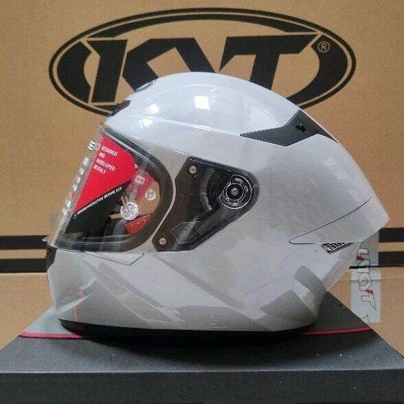 HELM KYT TT COURSE FUSELAGE MATT YELLOW PAKET GANTENG VISOR IRIDIUM + SPOILER | Lazada Indonesia