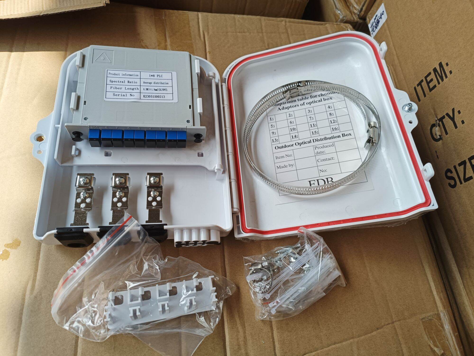 BOX ODP 8 CORE OUTDOOR TIPE BOX SPLITER FIBER OPTIC | Lazada Indonesia