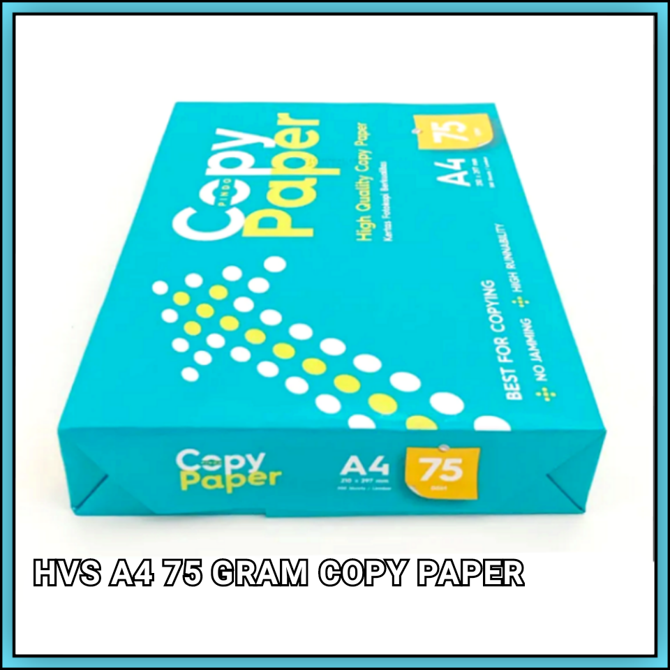 1 Rim Kertas HVS A4 Copy Paper 75 Gram Isi 500 Lembar | Lazada Indonesia