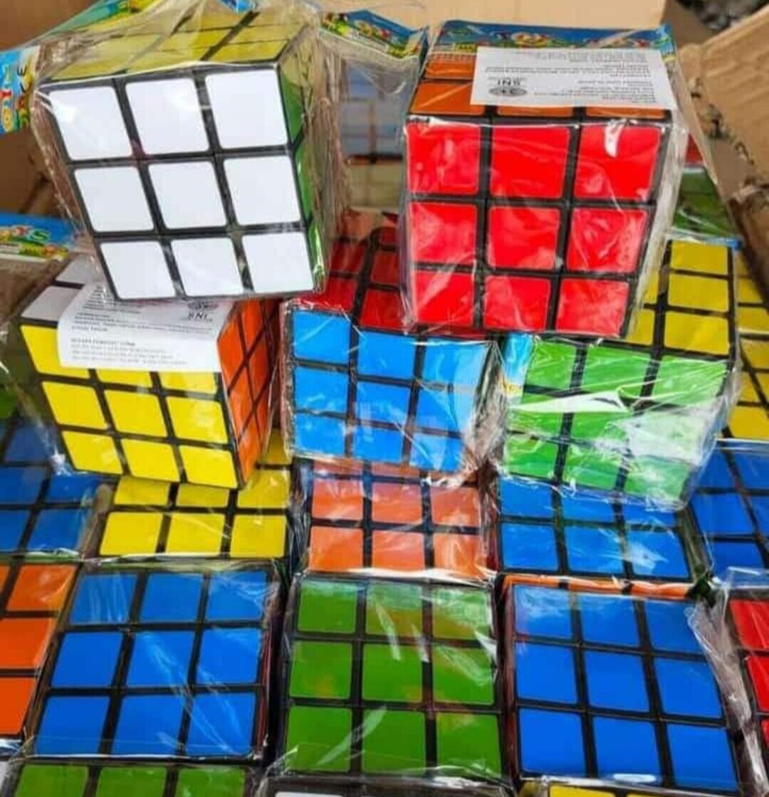 Rubik Besar 3 x 3 / Mainan Asah Otak Rubik Kemasan Kantong Ukuran Besar ...