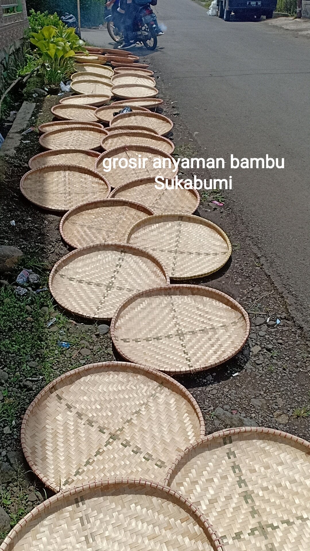 Beli 1 gratis 1 tampah bambu 60cm nampan bambu nyiru bambu | Lazada ...