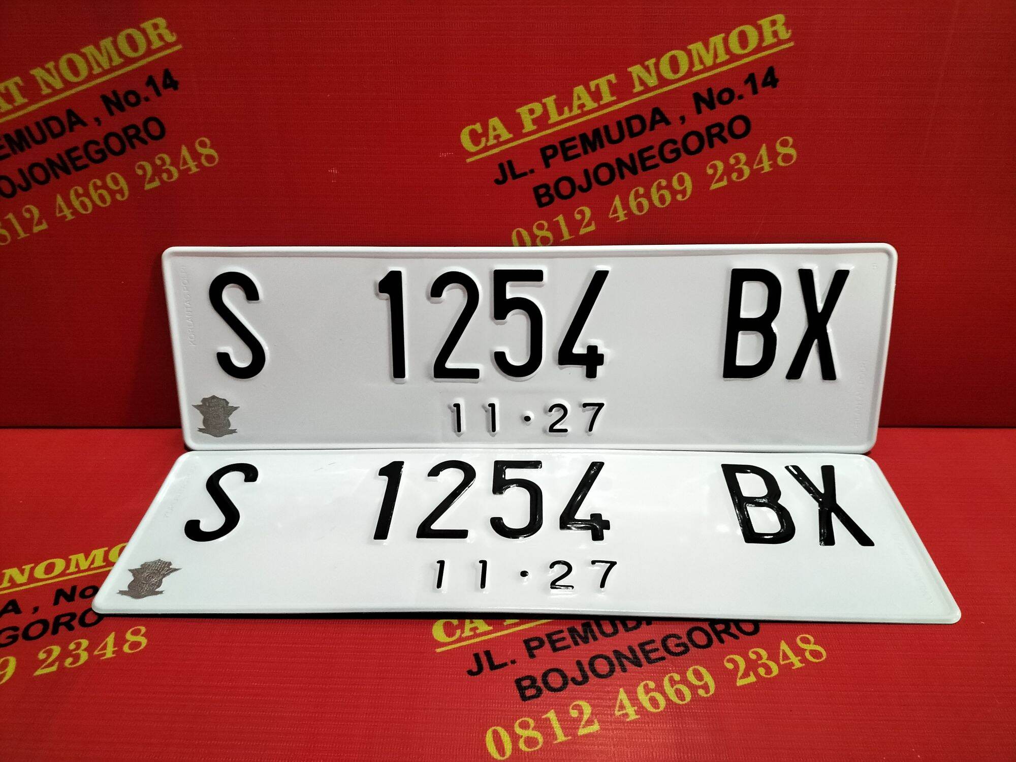 Plat No. Putih Mobil / Plat Putih Motif Standar | Lazada Indonesia