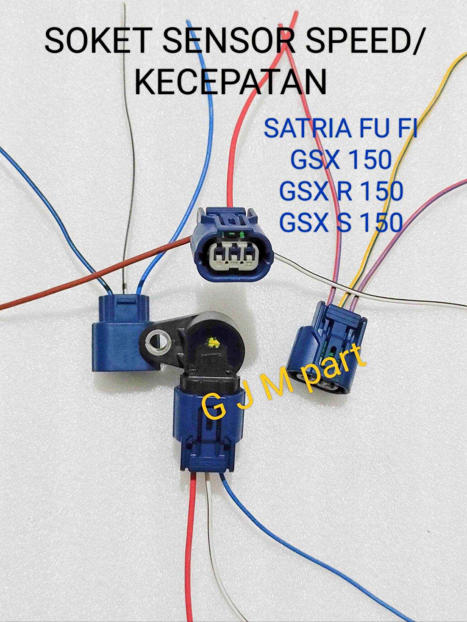 KABEL SOCKET SOKET SENSOR SPEED KM KECEPATAN SUZUKI SATRIA FU FI 150 GSX 150 GSX R 150 GSX S 150 ...