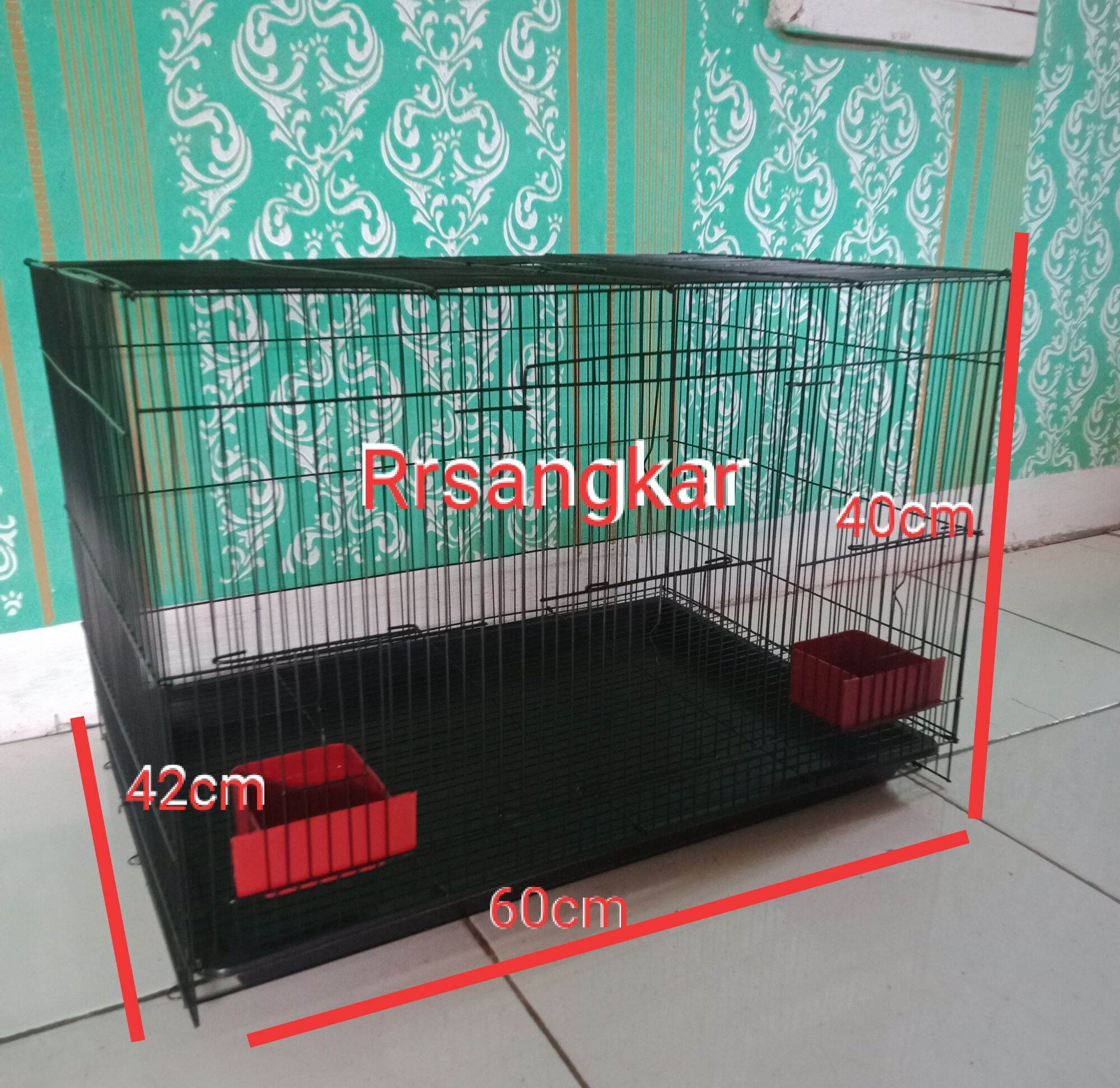 kandang besi lipat ukuran 60x40 | Lazada Indonesia