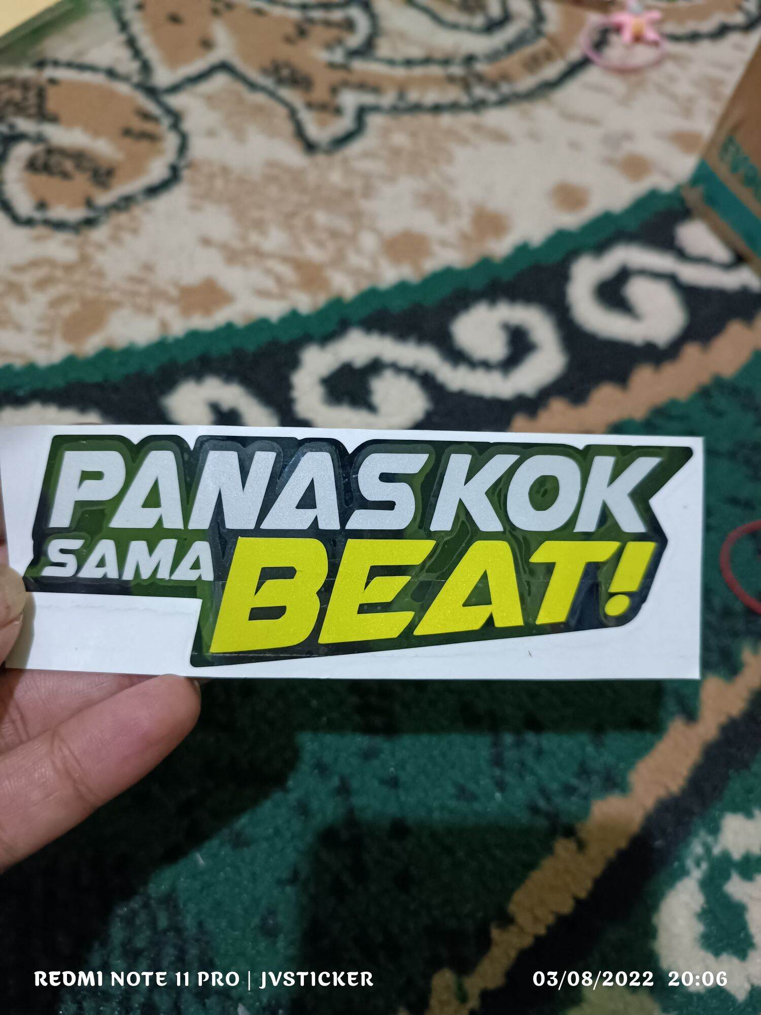 sticker panas kok sama matic, beat, vario cutting sticker | Lazada ...