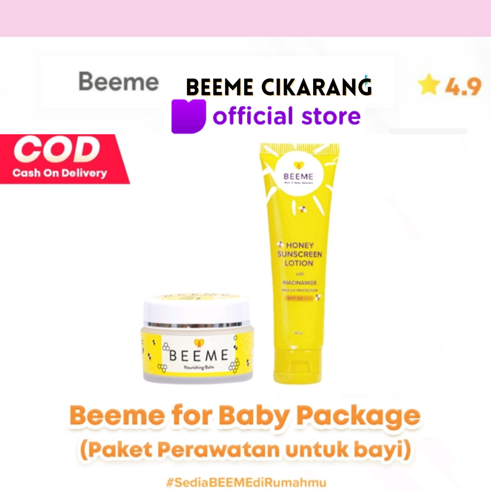 Paket Beeme Nourishing Balm + Beeme Sunscreen spf 50++ [Free Gift ...