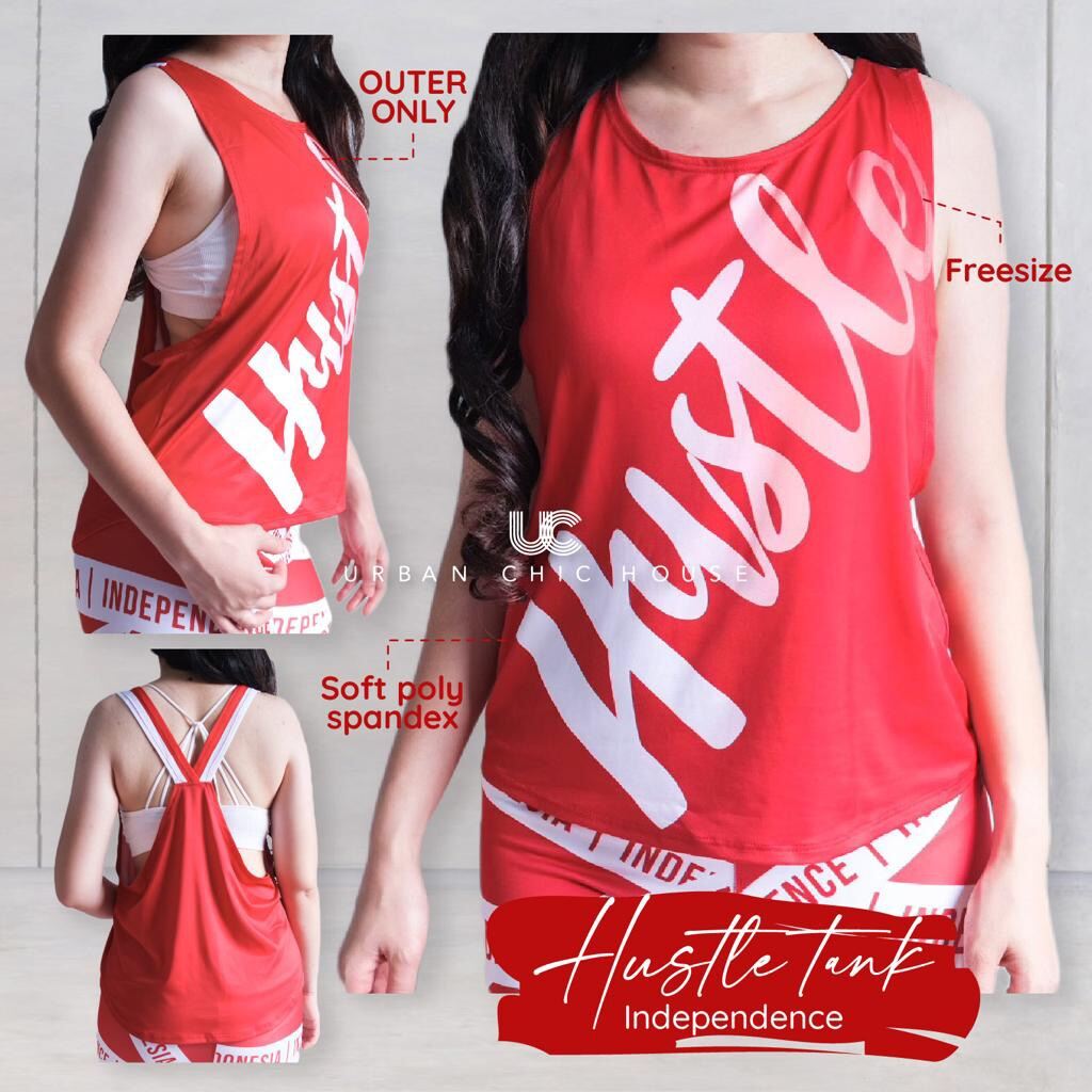 Urban chic house - Hustle tank Independence/baju senam/baju zumba/baju aerobic/baju olahraga ...