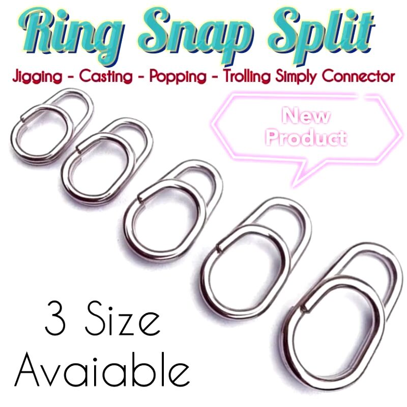 5Pc Ring Snap Split Popping Casting Jigging Trolling Connector Lure ...