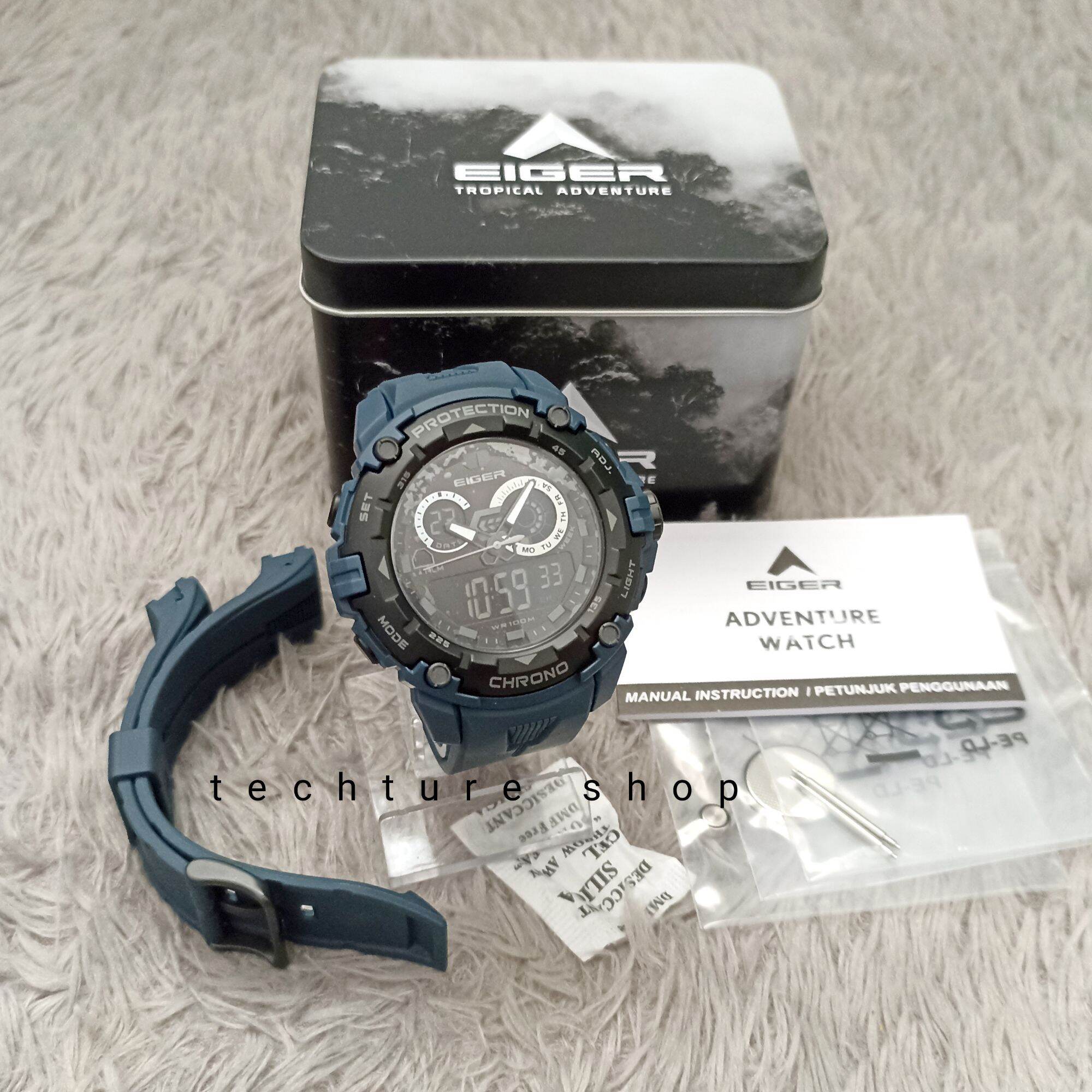 Jam Eiger Alverstone Jam Tangan Analog Digital Pria | Lazada Indonesia