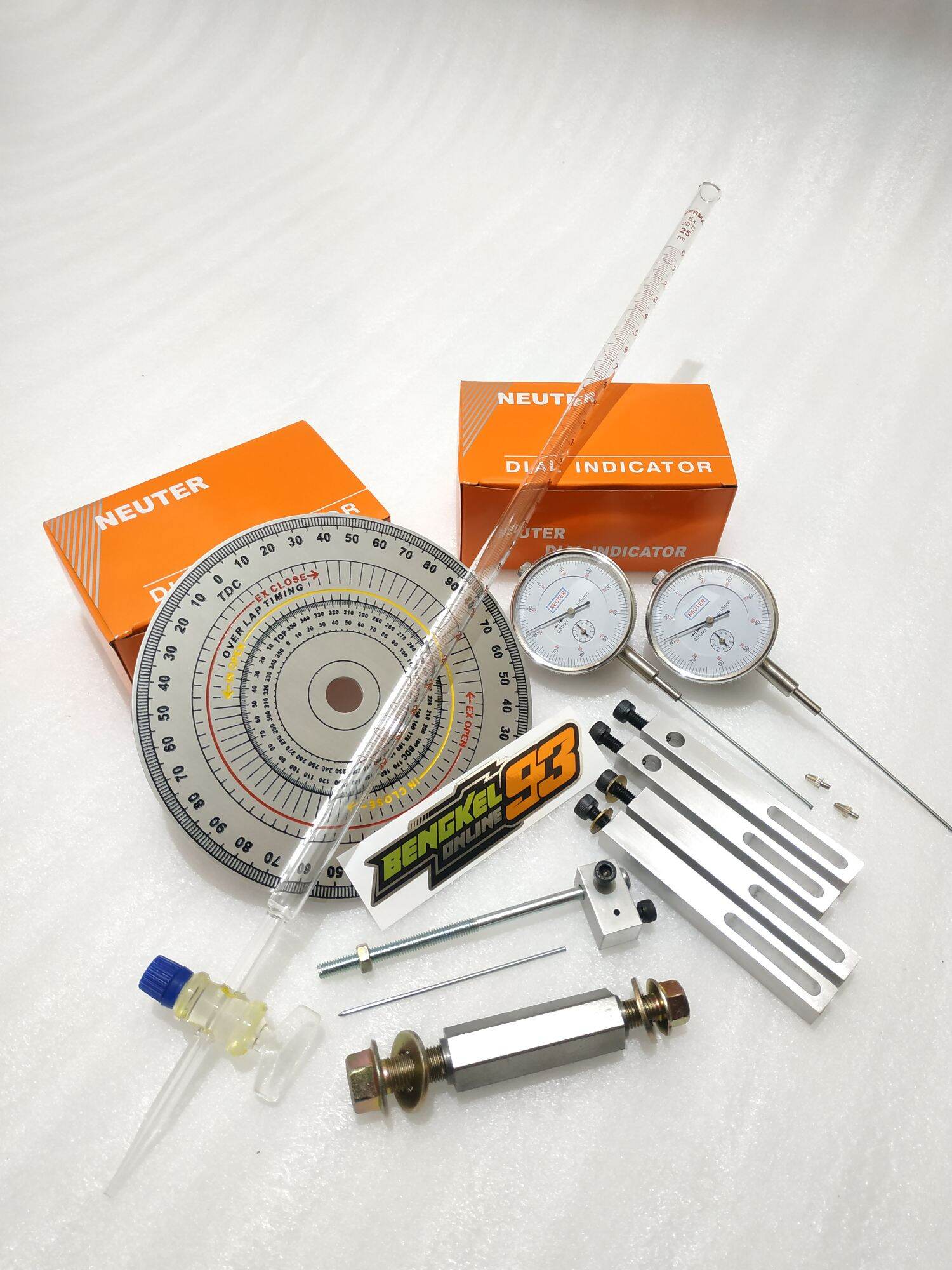 buret plus dialset busur derajat dial indikator | Lazada Indonesia