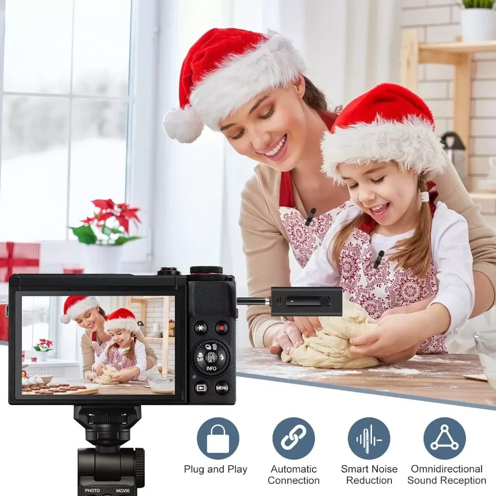 Mic kancing Mikrofon Nirkabel Lavalier Mic Portabel Audio Video ...