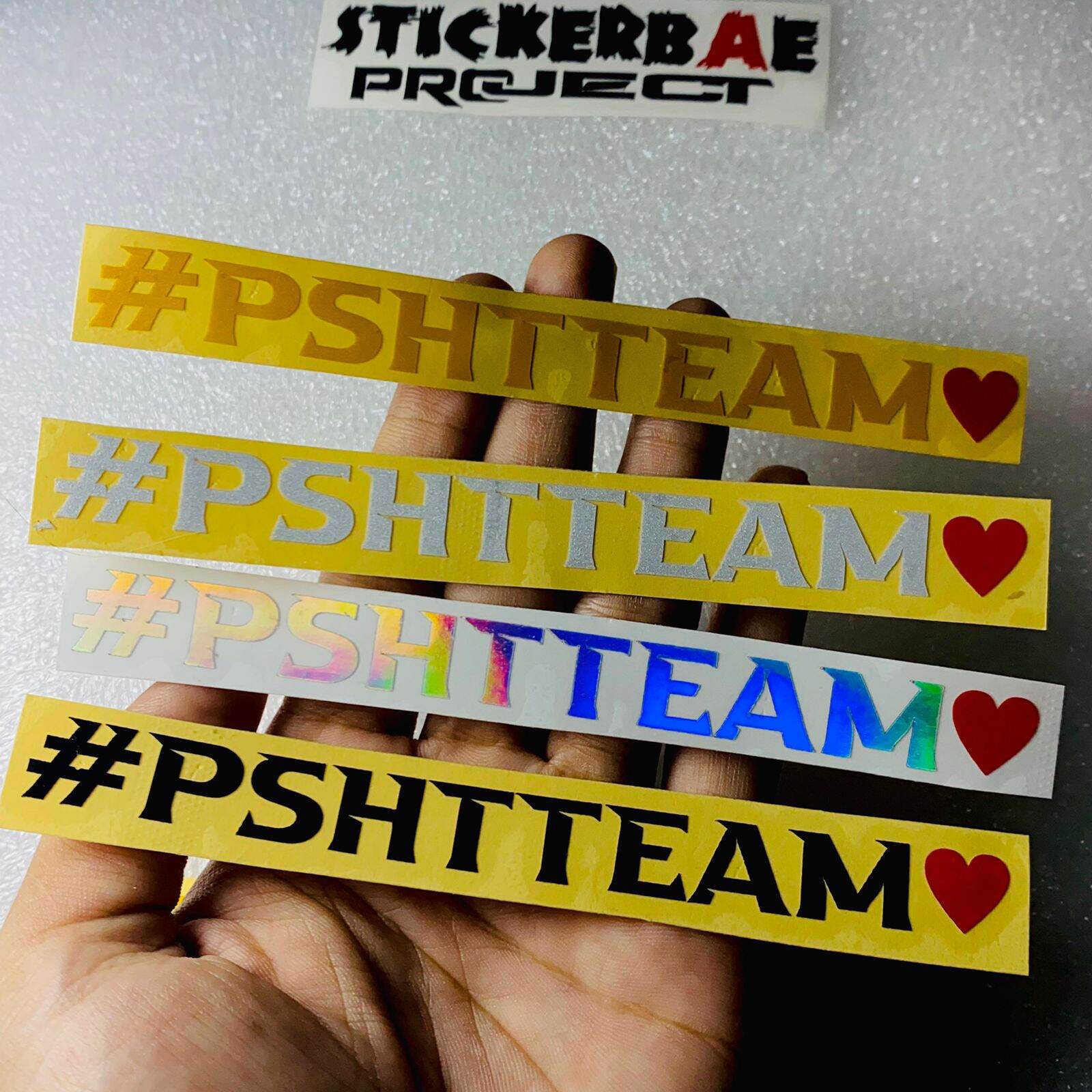 Sticker psht cuting stiker pasukan HATI team bahan nyala / reflektive ...