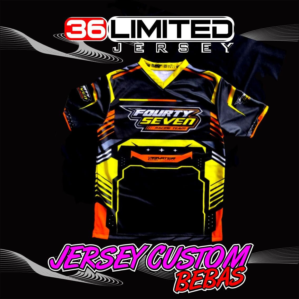 desain Jersey racing custom bisa ganti warna nama nomor free | Lazada ...