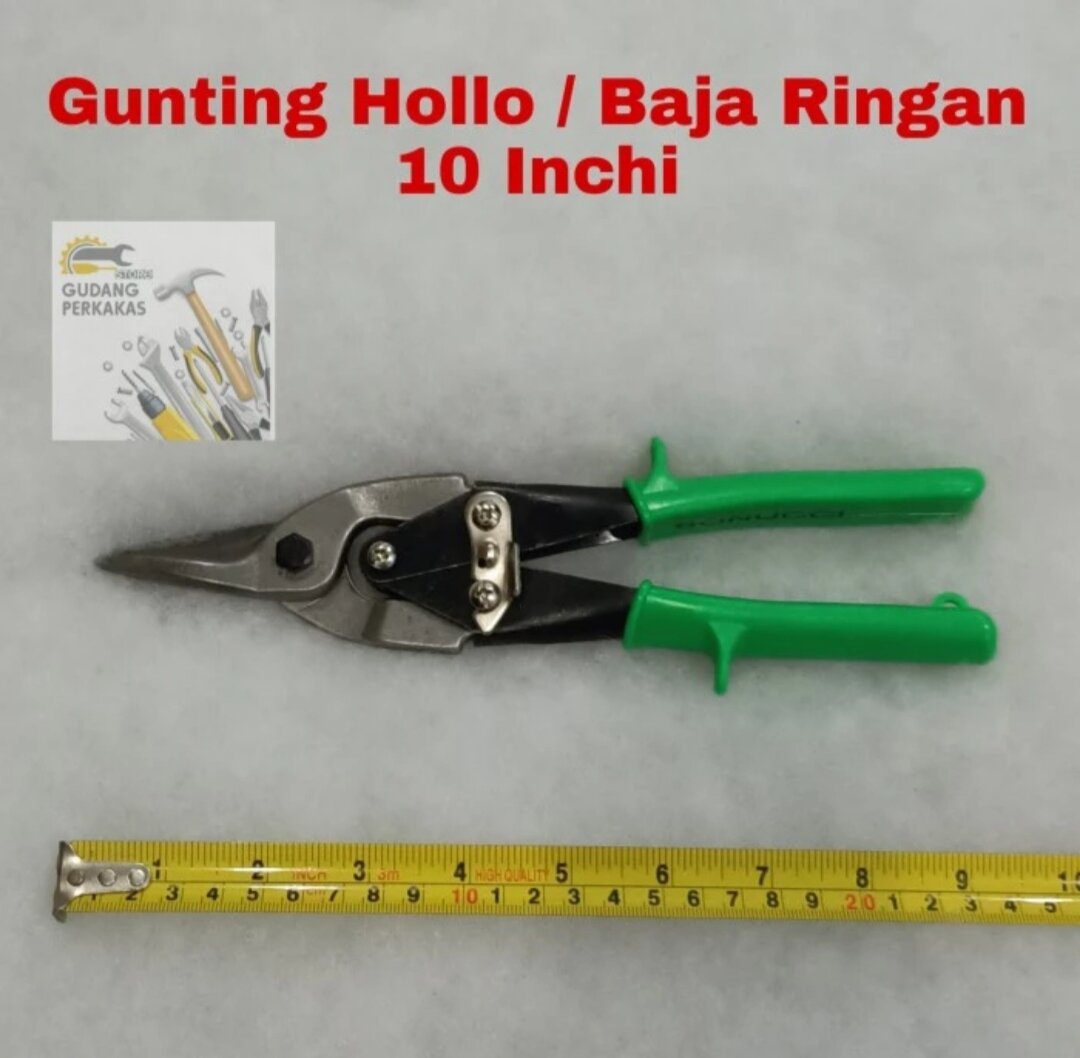 Gunting Hollo 10" RRT - Gunting Pemotong Baja Ringan Holo Plat Seng ...