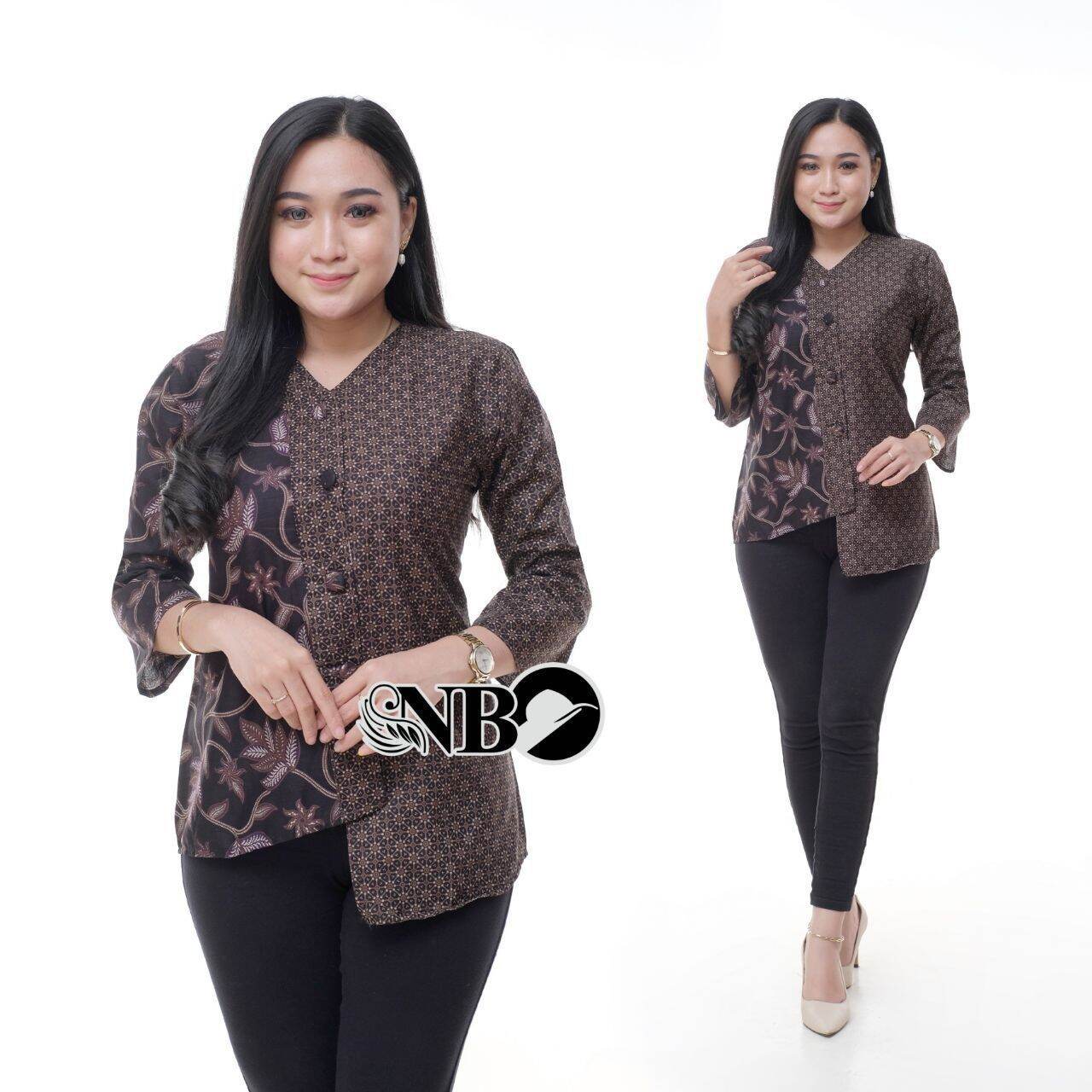 BATIK ATASAN PRIA DAN WANITA / BLOUSE BATIK / SERAGAM KELUARGA / SERAGAM KANTOR / BAJU KANTOR ...