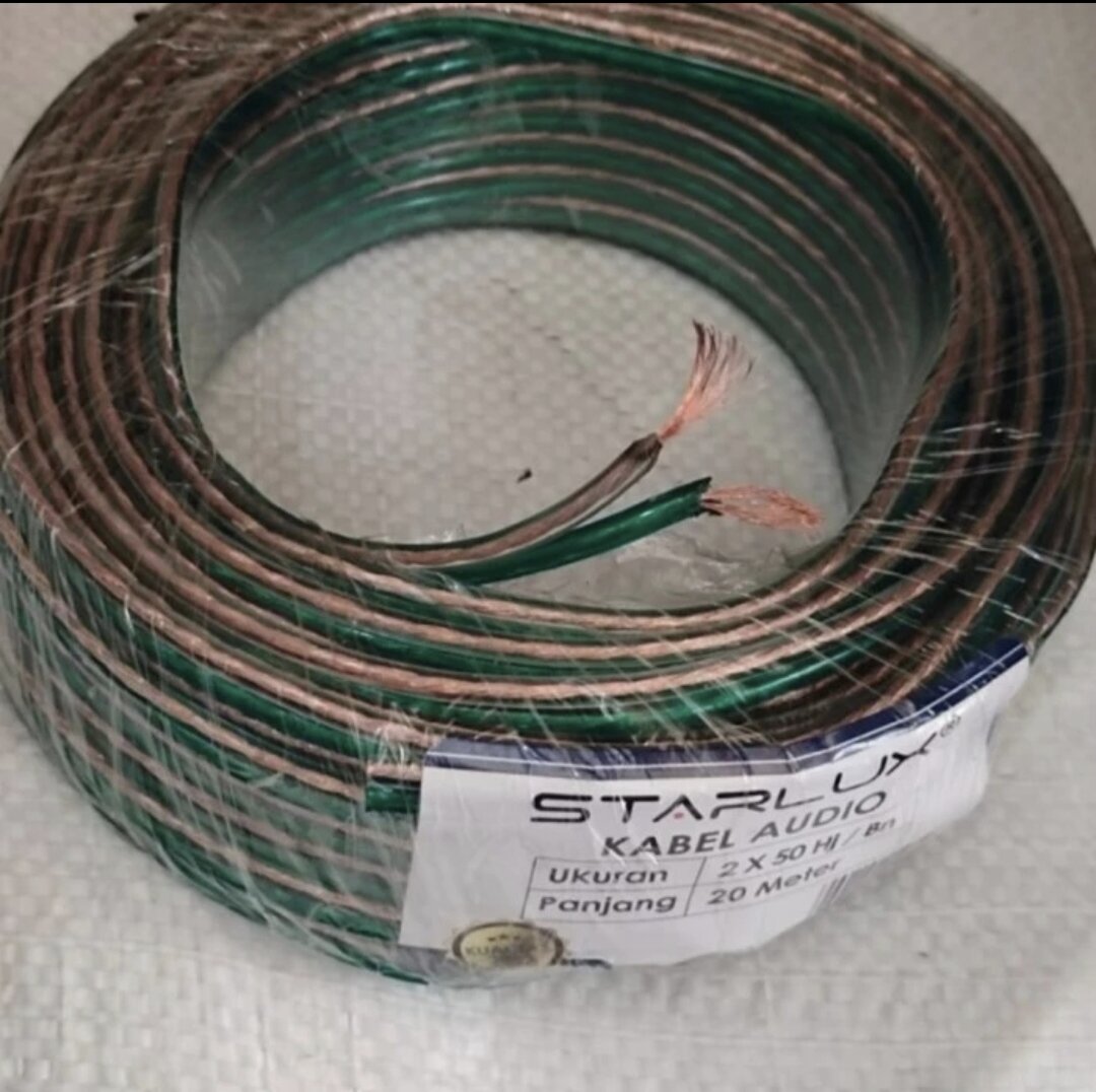 KABEL LISTRIK TRANSPARAN-KABEL AUDIO 2X50 15METER | Lazada Indonesia