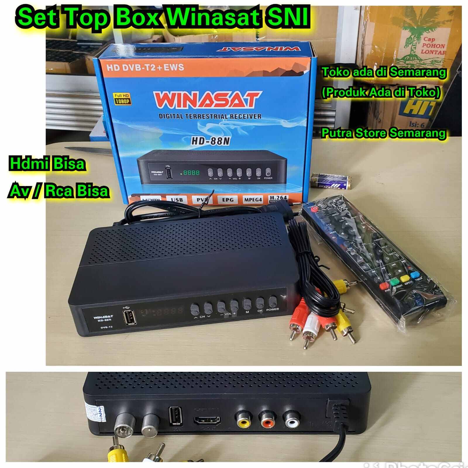 Set top box winasat Alat Tv digital STB receiver DVB T2 + EWS | Lazada ...