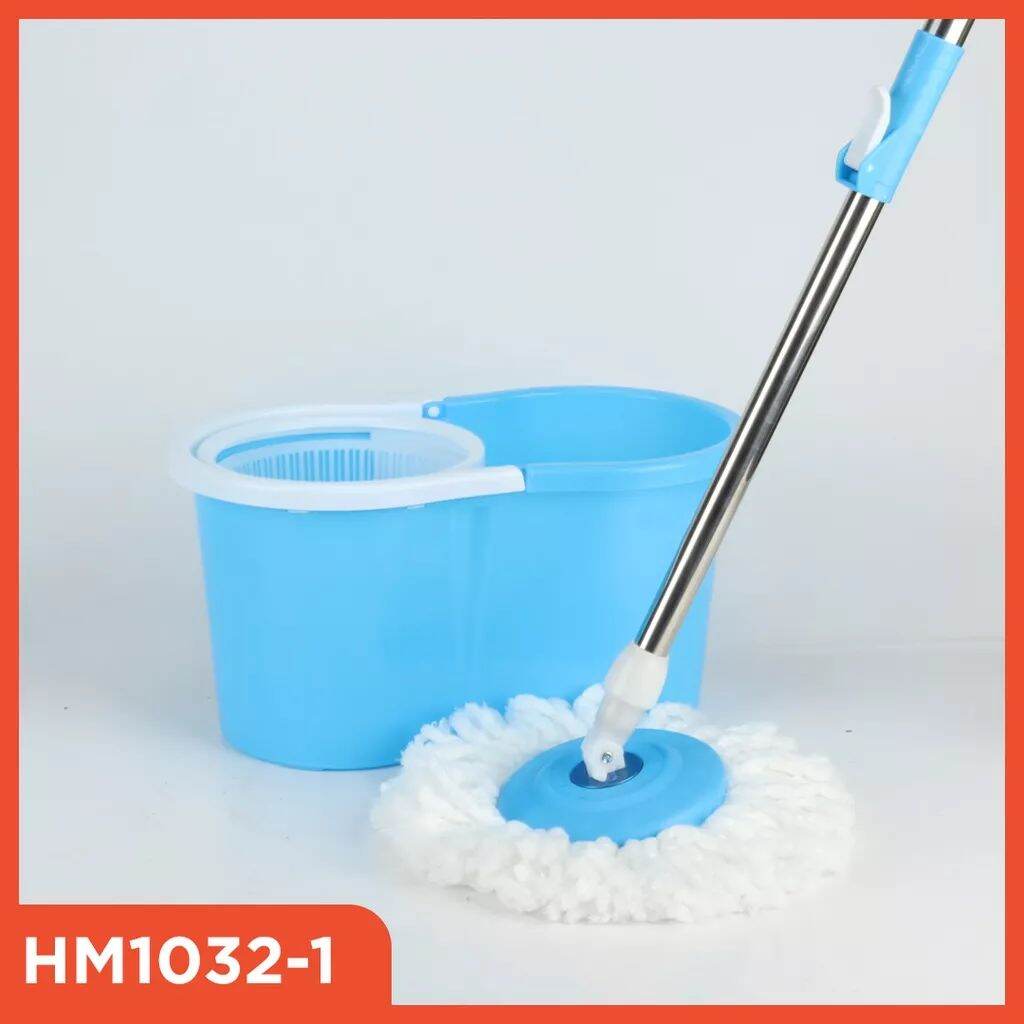 PEL LANTAI PUTAR DENGAN PENGERING PEMBERSIH LANTAI MOP SPIN PUTAR ...