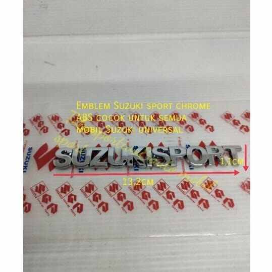 Emblem Logo stiker Tulisan Huruf Lambang Suzuki sport semua mobil ...