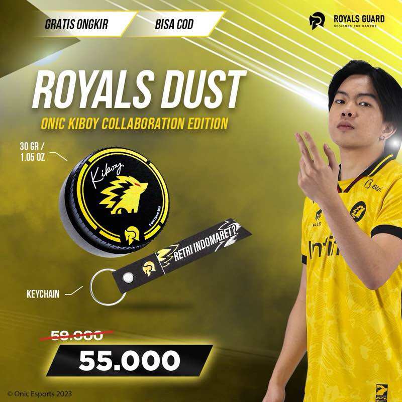 [ Onic Kiboy Edition ] Royals Dust Bedak Gaming Premium made with Nano ...