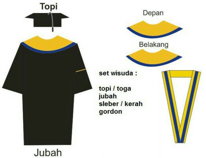 toga wisuda dewasa//jubah hitam//set toga wisuda//wisuda lagi | Lazada ...