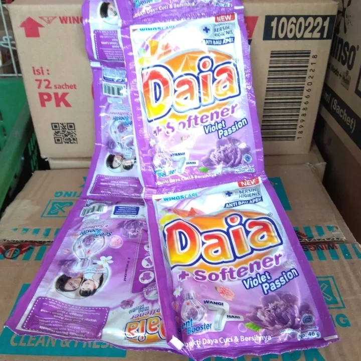 DAIA RENTENG-sabun cuci daia 1 renceng isi 6pcs-DAIA DETERGENT BUBUK 47 ...